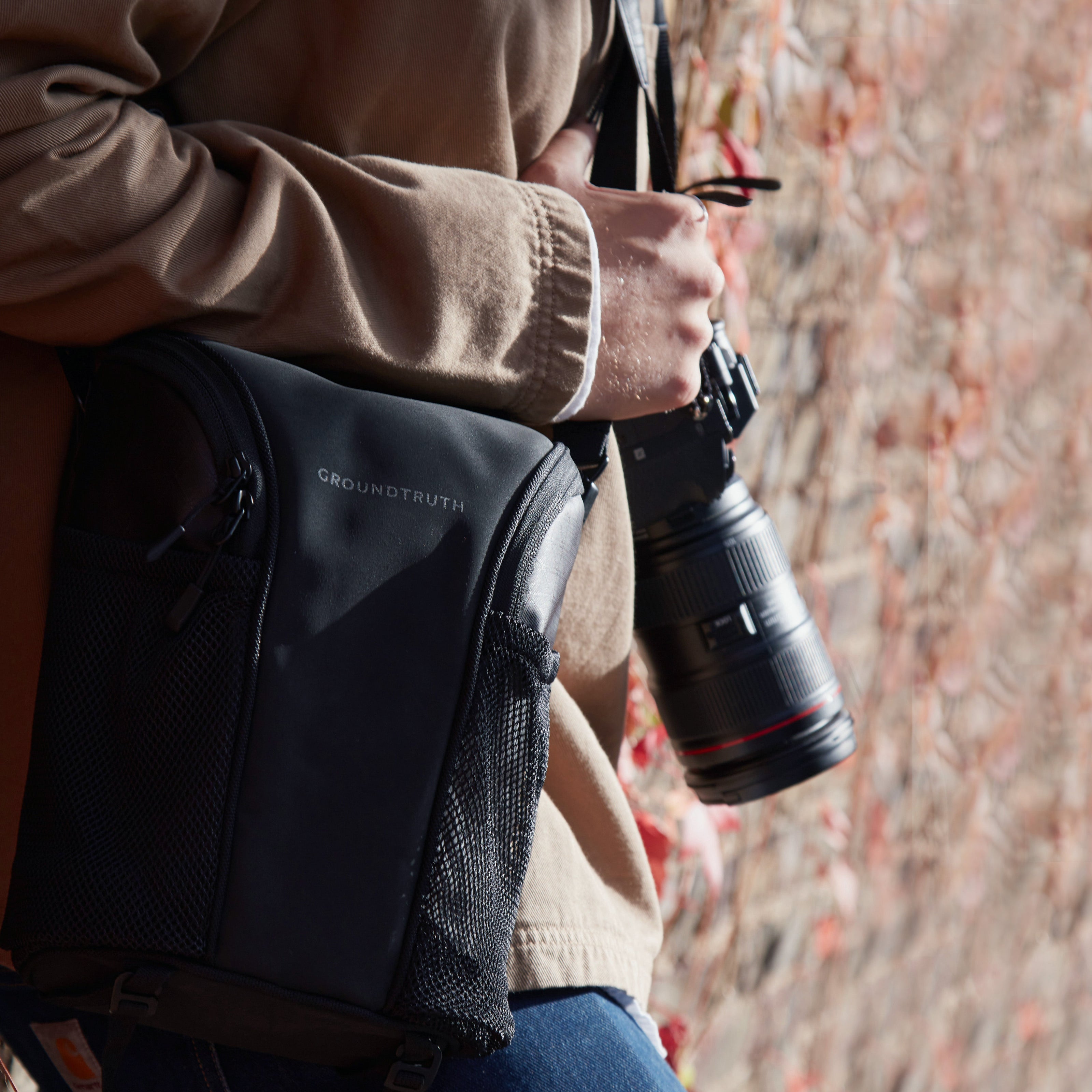 Sustainable Waterproof Crossbody Camera Bag